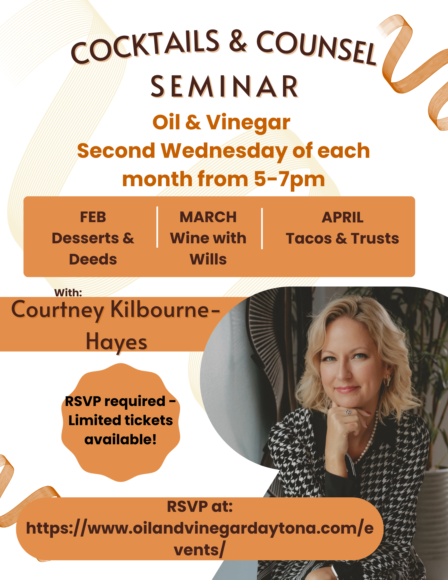 Cocktails & Counsel with Courtney - Wine with Wills - Oil And Vinegar